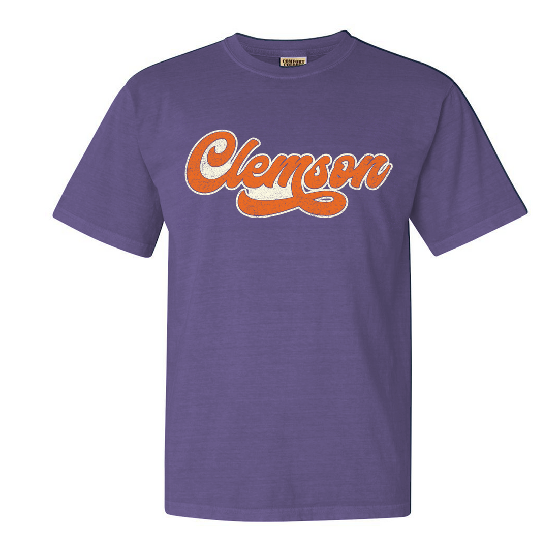 Clemson Retro Script - (Multiple Colors) – Tigertown Graphics