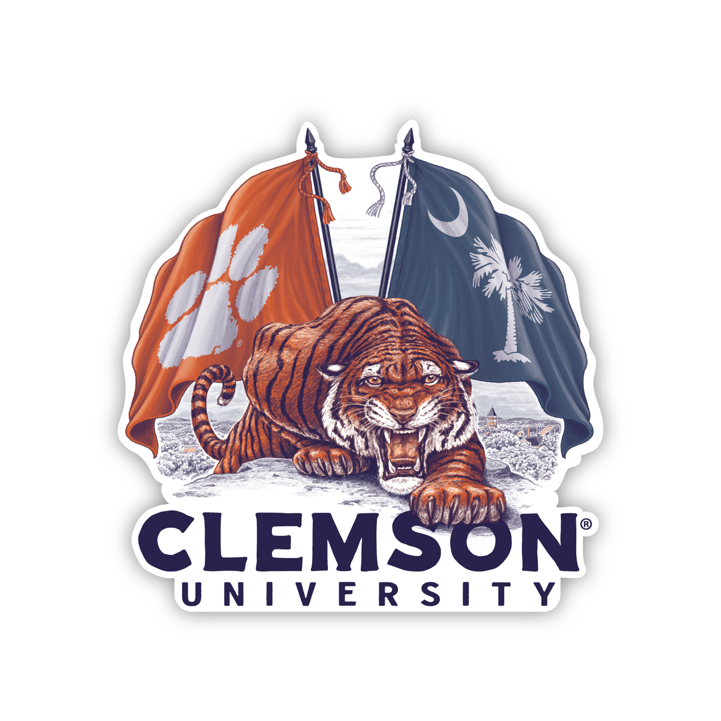 Tiger Flags Decal – Tigertown Graphics