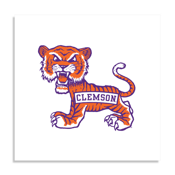 Old School Tiger Poster - Tigertown Graphics