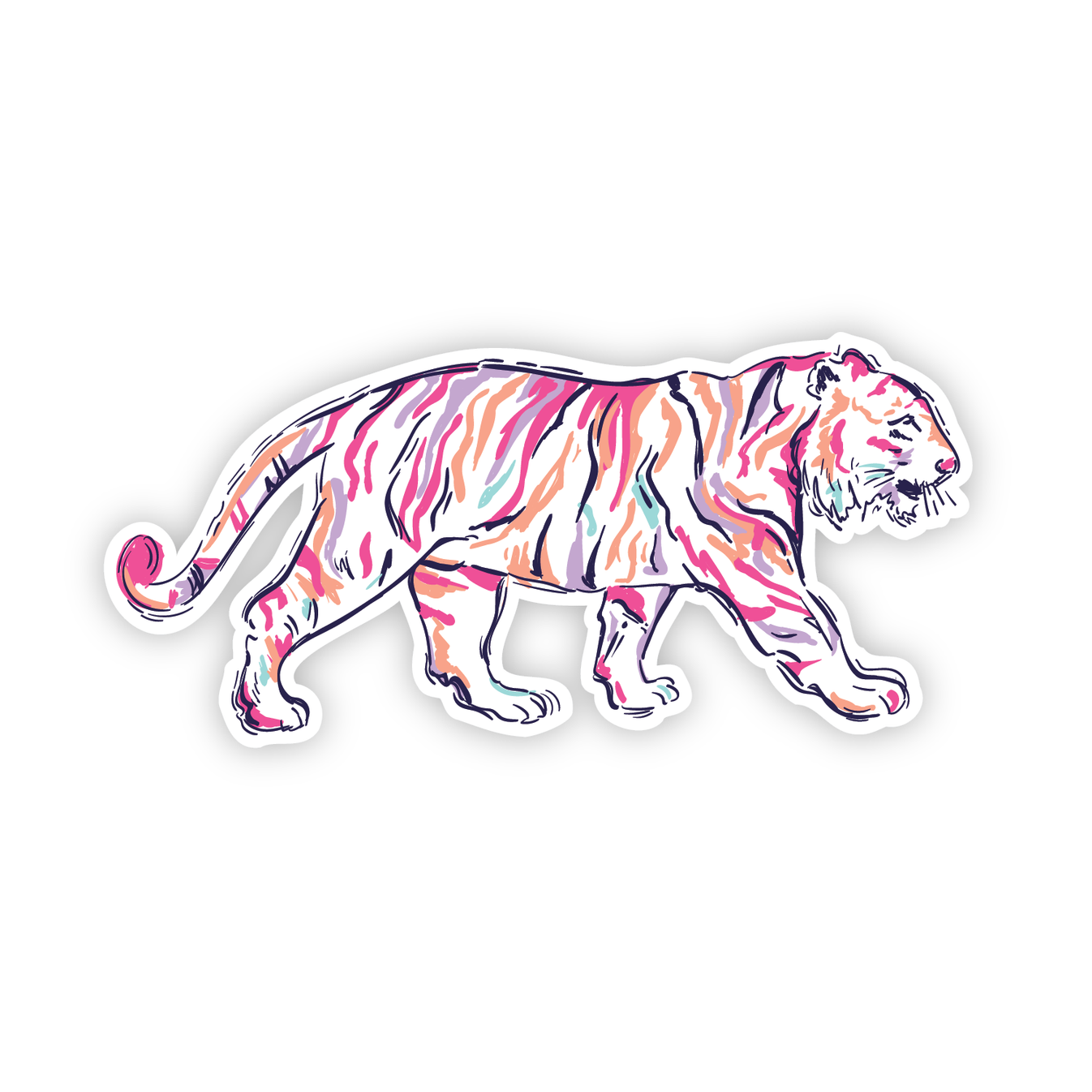 Painted Tiger Decal- (Multiple Sizes) – Tigertown Graphics
