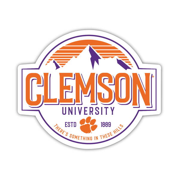 Clemson Mountains Decal - Tigertown Graphics
