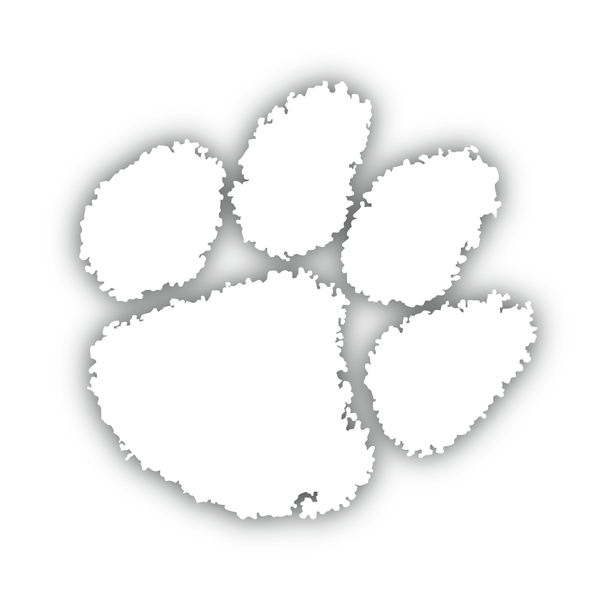 Official Clemson Paw Decal (multiple colors) - Tigertown Graphics